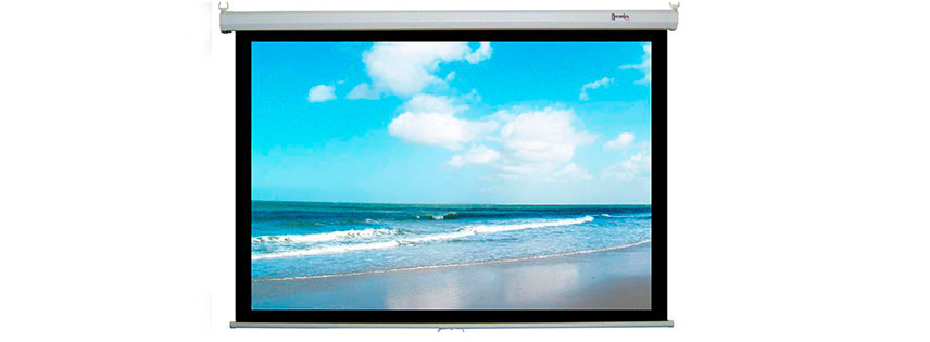 Telón Manual Retractil Para Video Proyector De 153 x 153 Cms | Telones ...